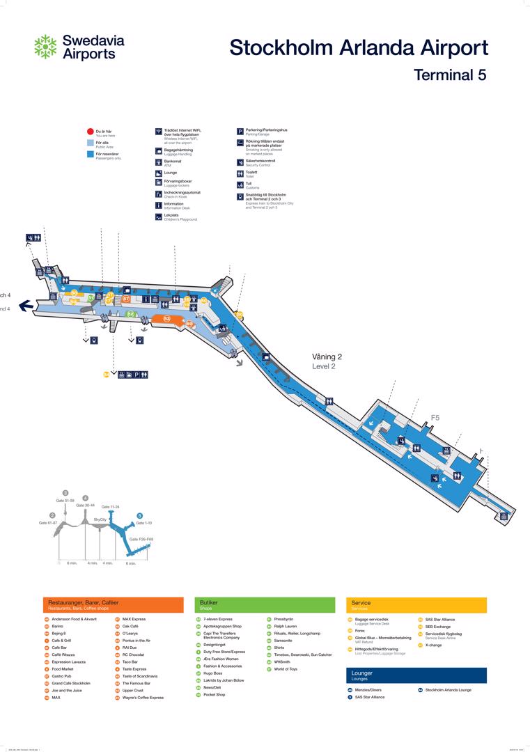 Stockholm Arlanda Airport ARN Terminal Maps Shops Restaurants Food Stockholm Arlanda Airport ARN Terminal Maps Shops Restaurants Food