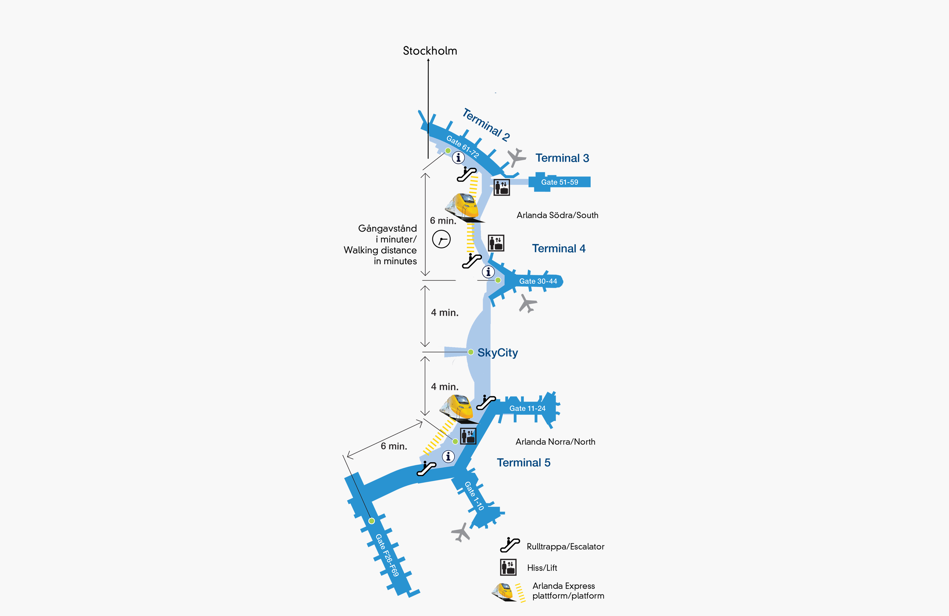 Stockholm Arlanda Airport Map ARN Printable Terminal Maps Shops Stockholm Arlanda Airport Map ARN Printable Terminal Maps Shops
