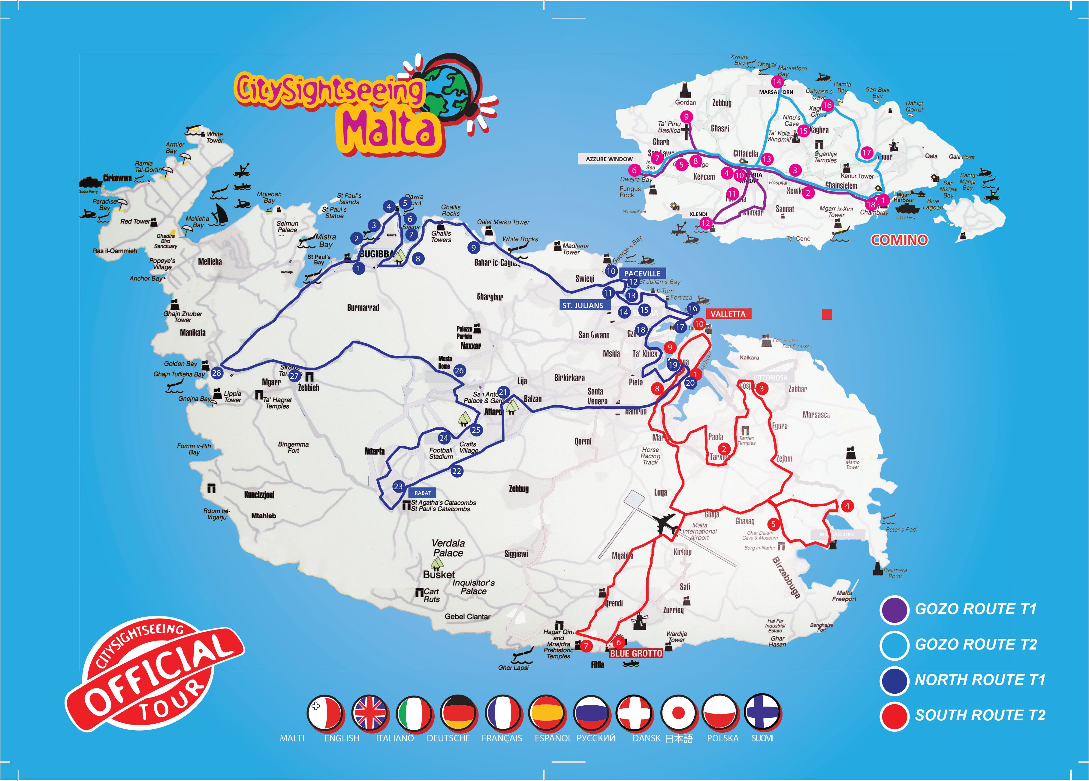 Pol tico Camisa Pasajero Malta Hop On Hop Off Bus Route Map Casado Pol tico Camisa Pasajero Malta Hop On Hop Off Bus Route Map Casado