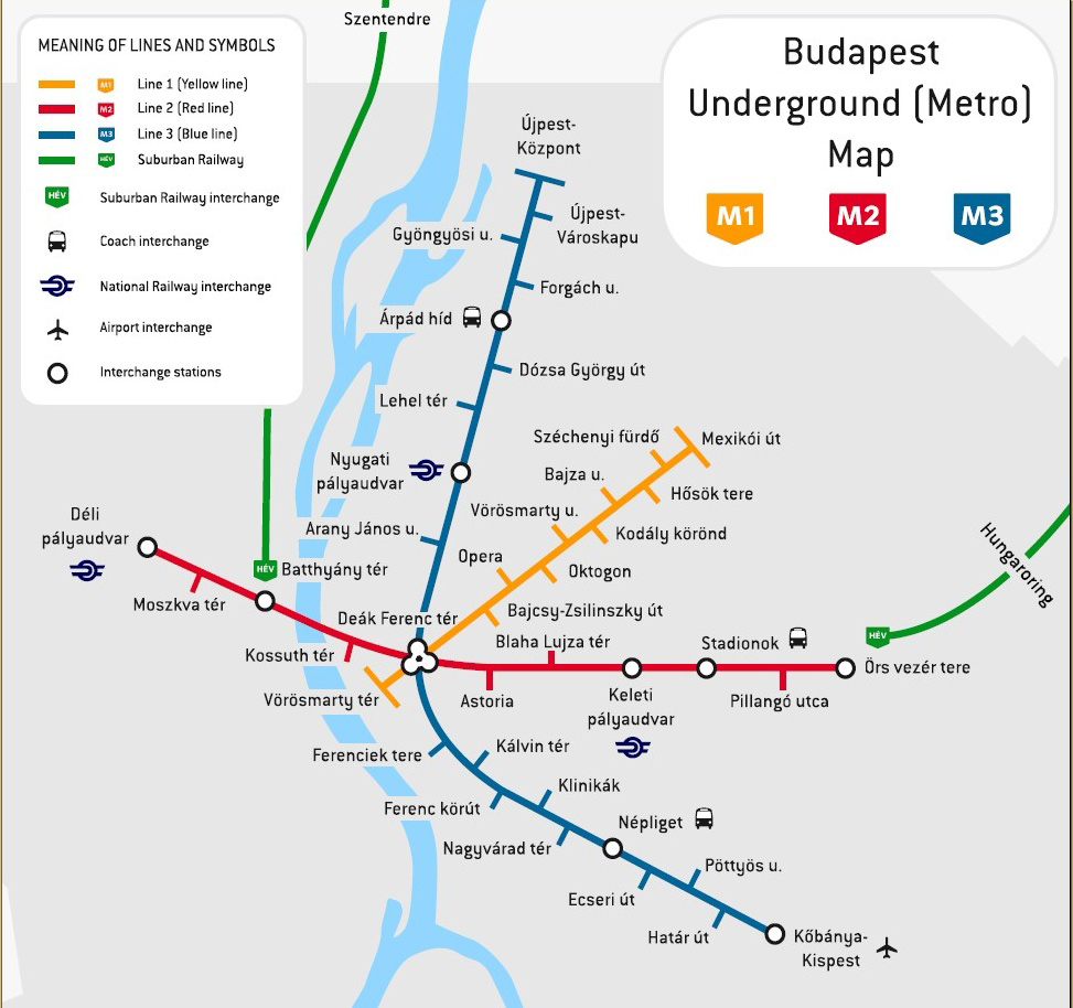 Budapest Attractions Map PDF - FREE Printable Tourist Map Budapest ...