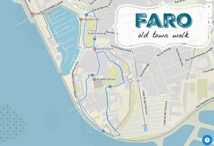 Faro Attractions Map PDF - FREE Printable Tourist Map Faro, Waking ...