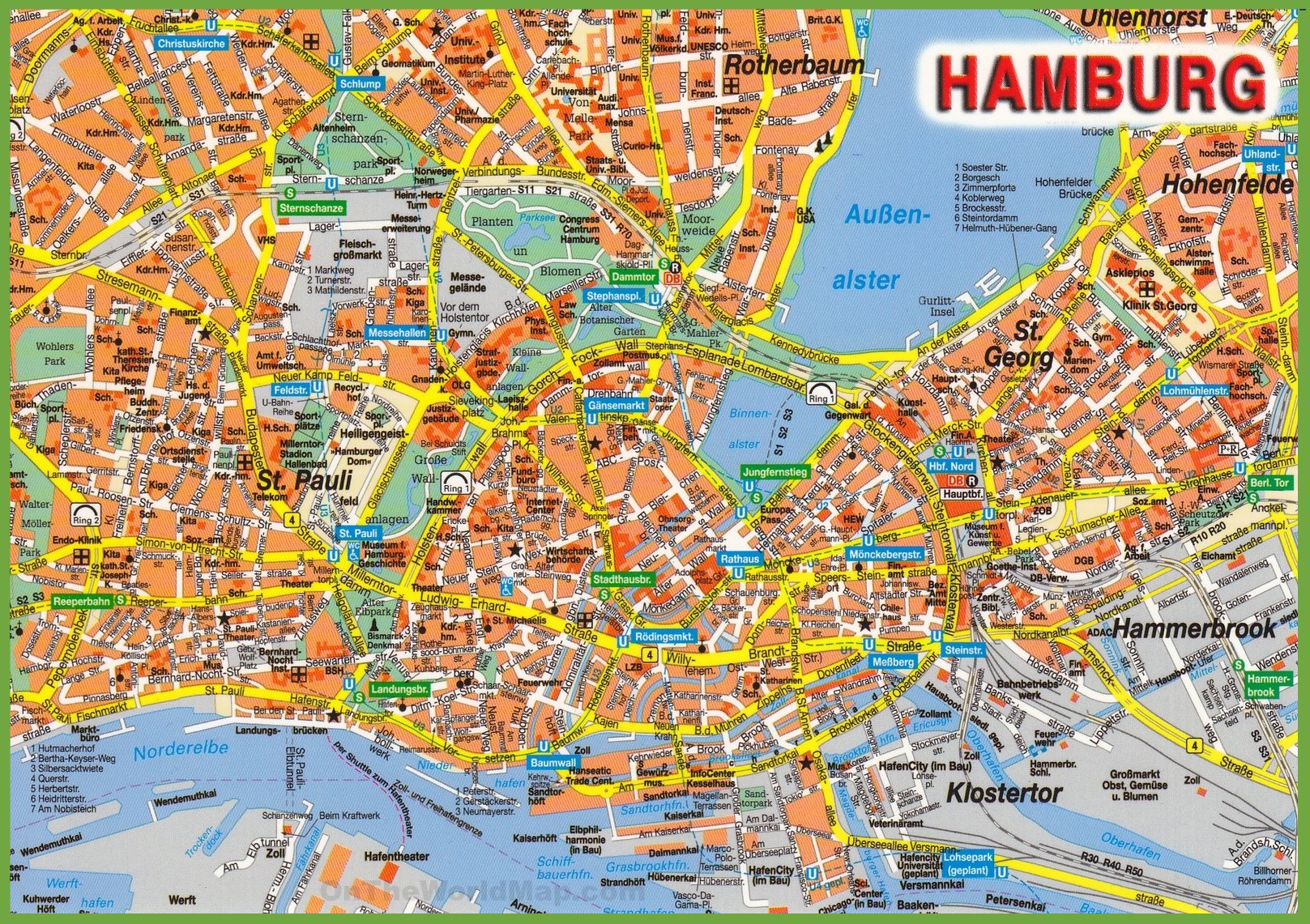 Hamburg Hop On Hop Off Bus Tour Route Map Combo Deals 2020