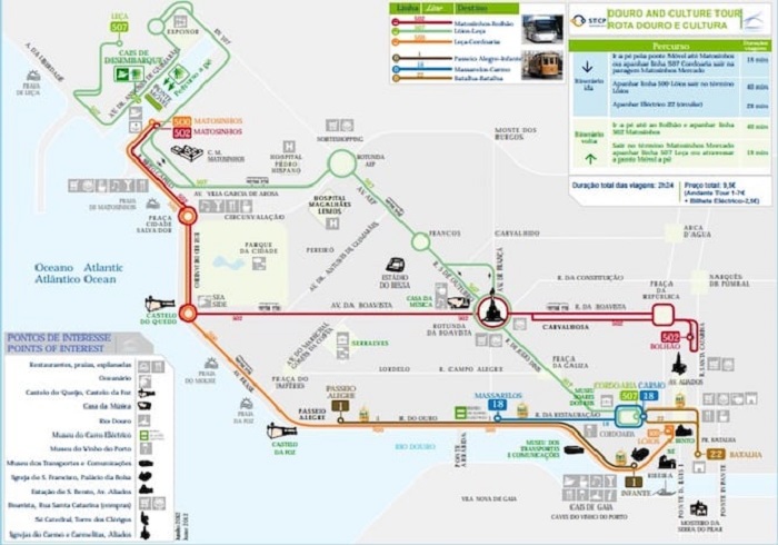 Porto Hop On Hop Off | Bus Tour Route Map | Combo Deals 2020 ...